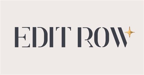 Collections Edit Row