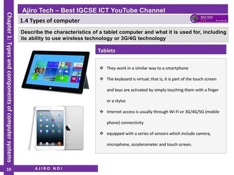 Igcse Ict Types And Components Of Computer Systems Types Of Computer Ajiro Tech Part 4 Pdf