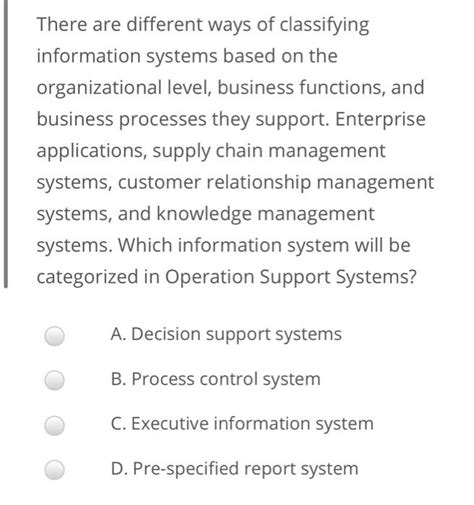 Solved There Are Different Ways Of Classifying Information