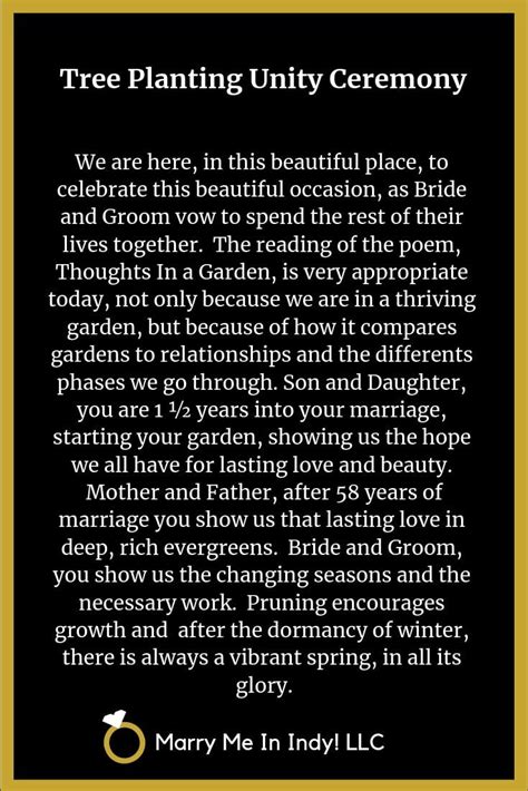 Tree Planting Unity Ceremony Ideas For Your Wedding Ceremony Script Unity Ceremony Unity