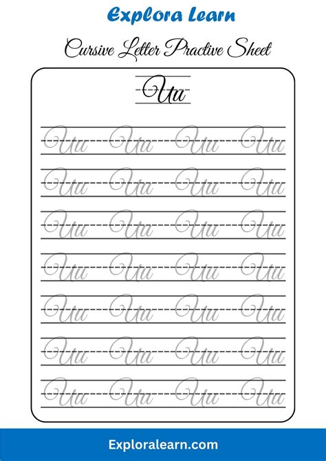 Cursive Letters Handwriting Worksheet Age To Years