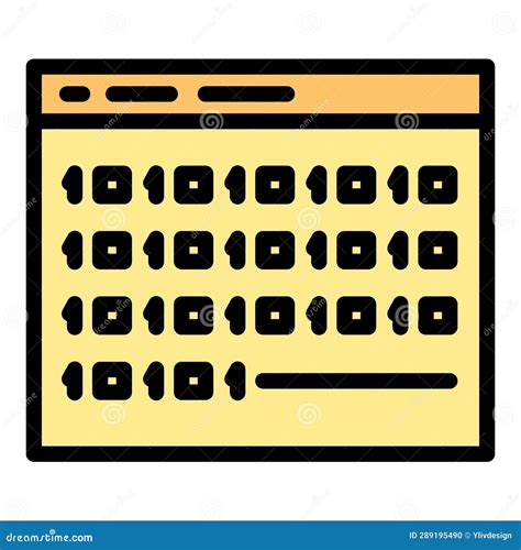 Web Code Source Icon Vector Flat Stock Vector Illustration Of Office System 289195490