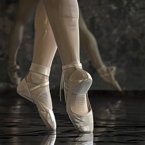 Detail Of Ballet Dancers Feet Premium Ai Generated Image