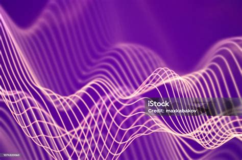3d Sound Waves Big Data Abstract Visualization Stock Illustration Download Image Now