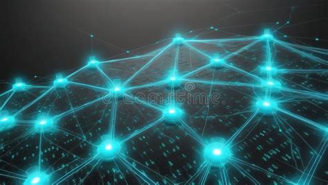 Digital Visualization Of Interconnected Data Streams With Lines Binary Code Stock Illustration