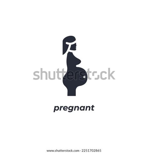 Vector Sign Pregnant Symbol Isolated On Stock Vector Royalty Free