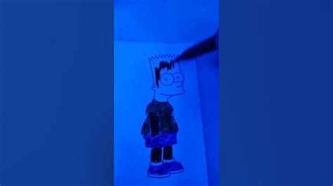Pintando A Bart Simpson Con Luces Led Shorts Youtube
