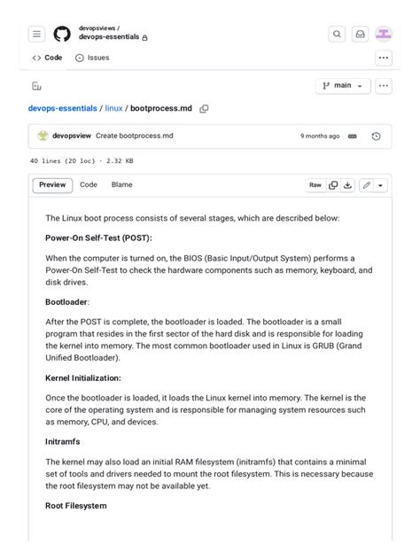 Devops Essentialslinuxbootprocessmd At Main · Devopsviewsdevops Essentials Pdf Booting