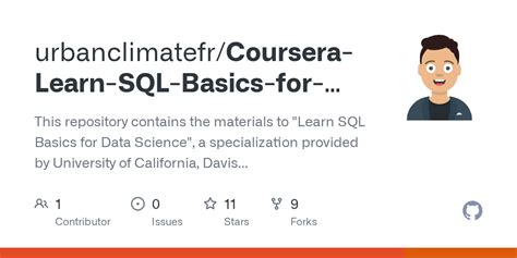 Coursera Learn Sql Basics For Data Science License At Main · Urbanclimatefr Coursera Learn Sql