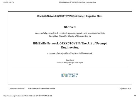 Shona C On Linkedin Certification Ibmtraining Promptengineering