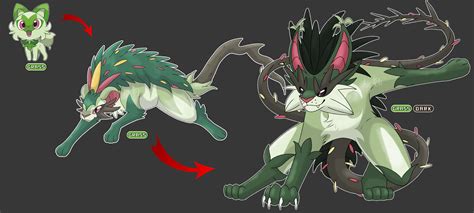 Sprigatitos Evolution Prediction By Shinylightnishy On Deviantart