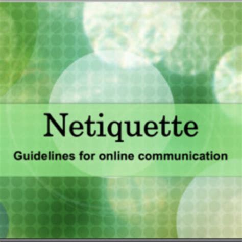 Netiquette Guidelines For Email Communication Classful