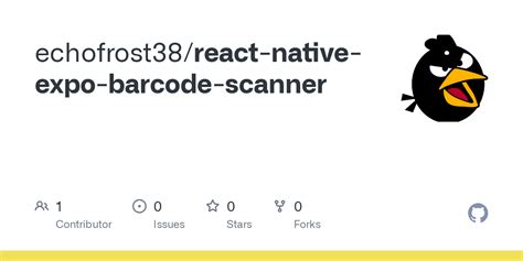 GitHub Echofrost38 React Native Expo Barcode Scanner