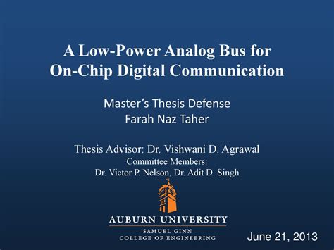 A Low Power Analog Bus For On Chip Digital Communication Ppt Download