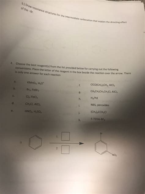 Solved Draw resonance structures for the intermediate | Chegg.com