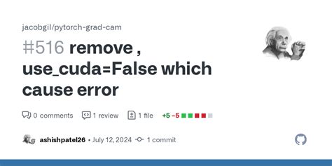 Remove Use Cuda False Which Cause Error By Ashishpatel26 · Pull Request 516 · Jacobgil