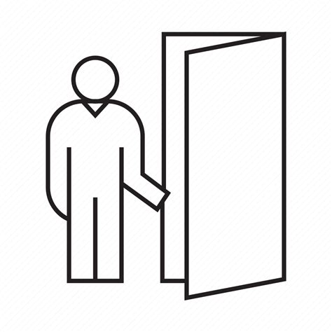 Door Exit People Person Way Icon Download On Iconfinder