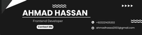 Ahmad Hassan React Developer React Js Next Js React Native