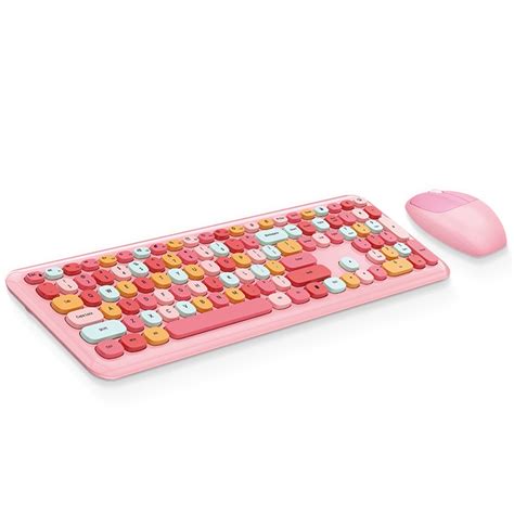 mofii 666 keyboard mouse combo wireless 2 4g mixed color 110 key