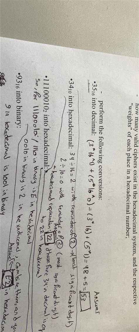 Solved How Many Valid Ciphers Exist In The Hexadecimal