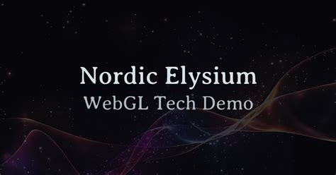 nordic elysium three js gsap and midjourney ai tech demo