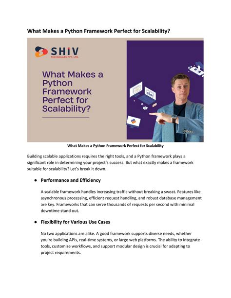 Guide To Python Frameworks For Scalability In 2025 PDF