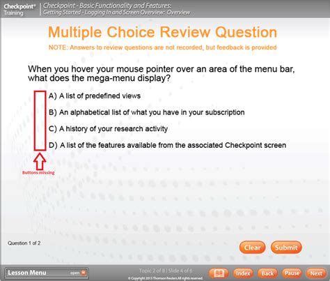 Quiz Check Boxes Option Buttons Missing From HTML Adobe Product Community