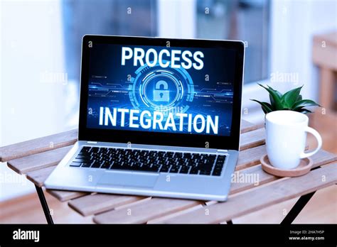 Text Caption Presenting Process Integration Word Written On