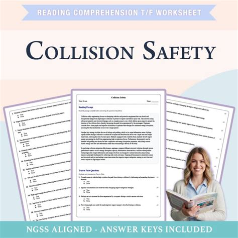 Grade 9 Science Collision Safety Worksheet Pdf Answer Key Tpt