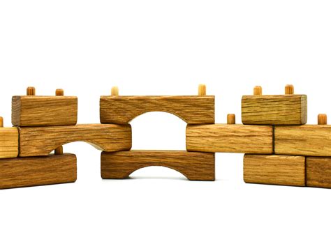 Handmade Interlocking Wooden Blocks Camphill Village Store Camphill
