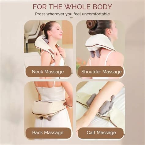 Electric Neck And Shoulder Massager Shiatsu Back Neck Massager With