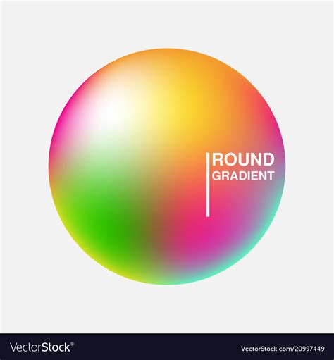 Gradient Orbs Isolated On White Background Vector Image