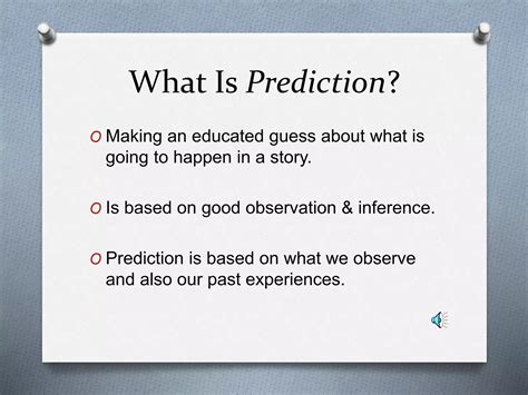 making predictions powerpoint ppsx
