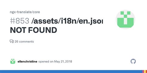 Assetsi18nenjson Not Found · Issue 853 · Ngx Translatecore · Github