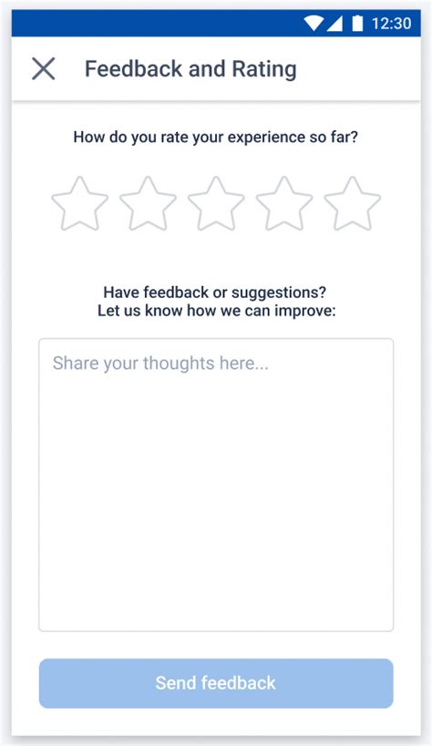 Rate The App And Provide Feedback Skedulo Documentation