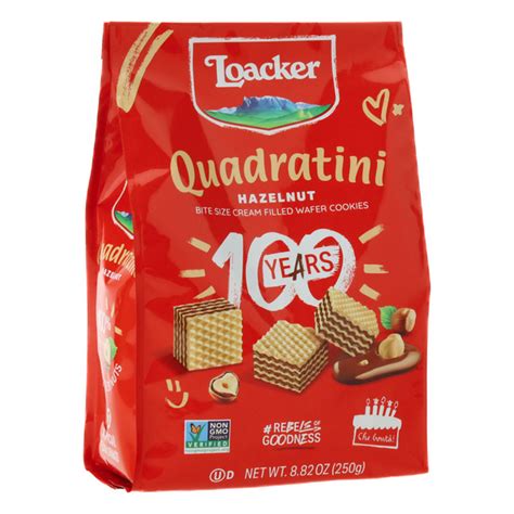 The Fresh Market Loacker Quadratini Hazelnut Non Gmo Bite Size Wafer