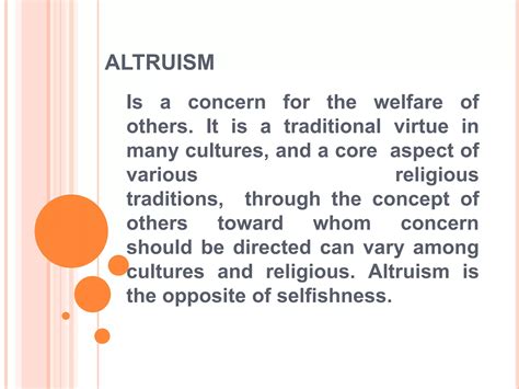 Altruism And Sex Roles By Raquel Dela Cruz Ppt