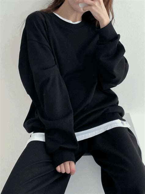 오버핏 데일리 컬러 맨투맨 10color