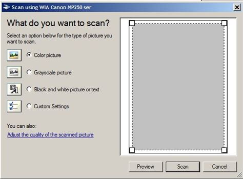 C Wia Dialog Showing Paper Sizes Dropdown Stack Overflow