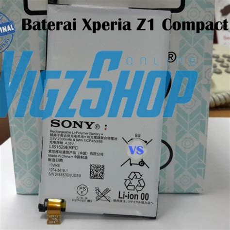 Jual Baterai Battery Sony Xperia Z Compact Original Jakarta Pusat Vigzshop Online