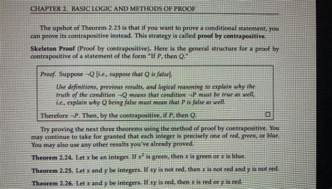 Solved Chapter Basic Logic And Methods Of Proof The Chegg