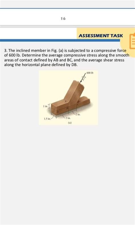 Solved Assessment Task 4 The Lap Joint Is Connected By