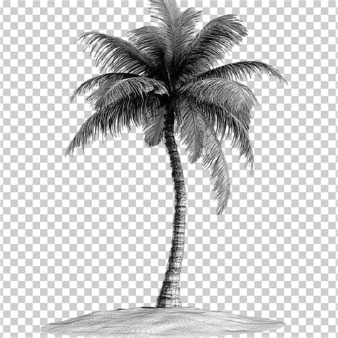 투명한 배경에 고립 된 나무 Png 절단 프리미엄 Ai 생성 Psd