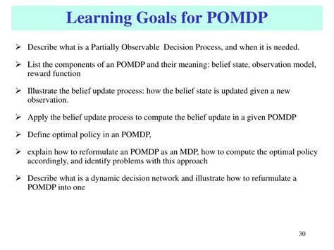 Ppt Computer Science Cpsc 502 Lecture 14 Partially Observable Markov Decision Processes