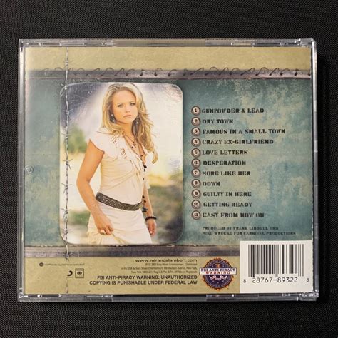Cd Miranda Lambert Crazy Ex Girlfriend 2009 Gunpowder And Lead Mo