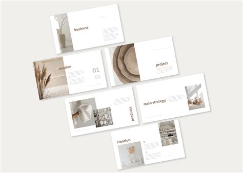 Minimalistic Presentation Template On Behance