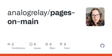 GitHub Analogrelay Pages On Main