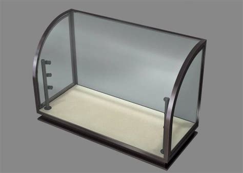 Wall Jewelry Glass Showcases Curved Tabletop Glass Jewelry Case For Salewall Jewelry Glass
