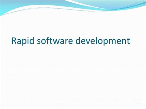 PPT Rapid Software Development PowerPoint Presentation Free Download ID