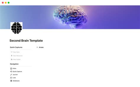 Second Brain Template Notion Marketplace